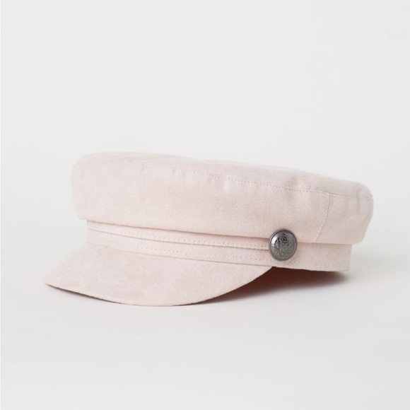 H&M | Accessories | Hm Light Powder Pink Captains Hat With Button ...